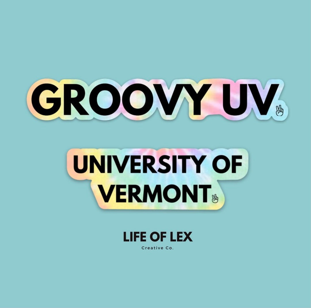 University of Vermont and Groovy UV Sticker Pack UVM - Etsy