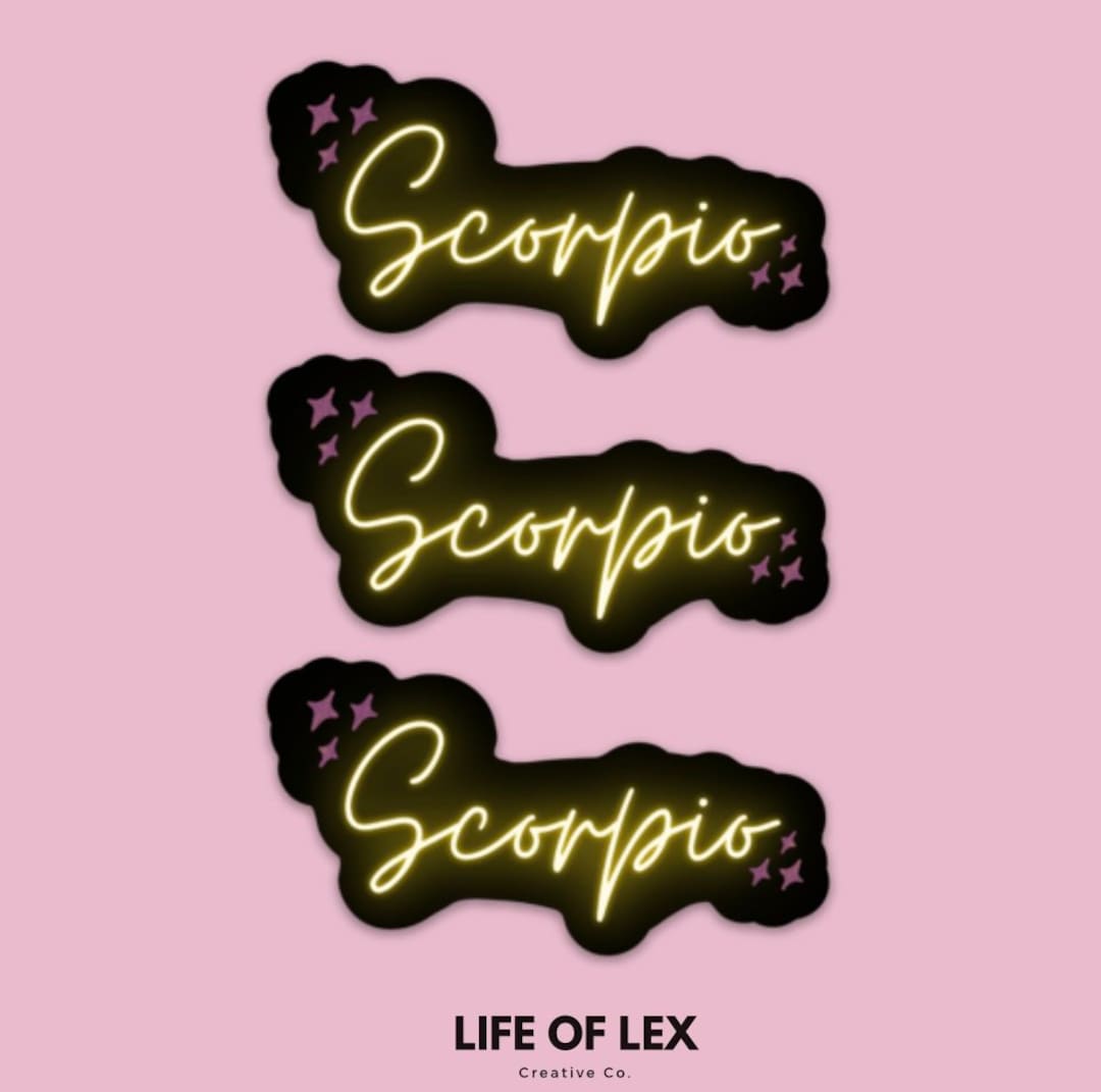 Scorpio Sticker, Horoscope Astrology Sticker, Outdoor Vinyl, Water ...