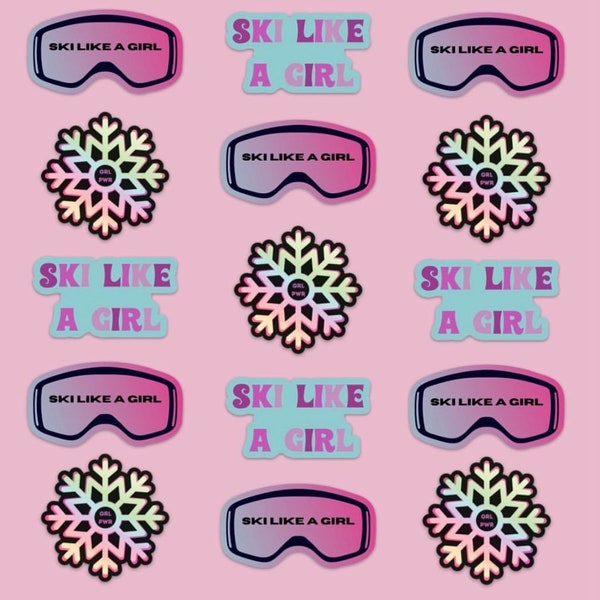 Ski Stickers - Etsy