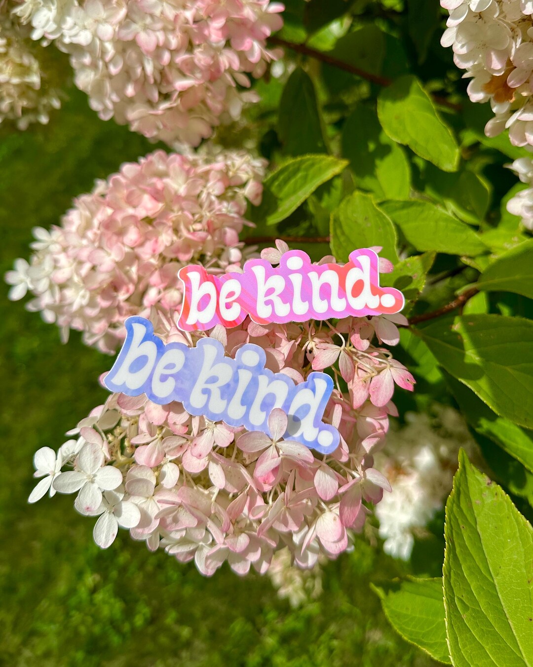Be Kind Sticker Pack: Tie Dye Vinyl Decals - Etsy