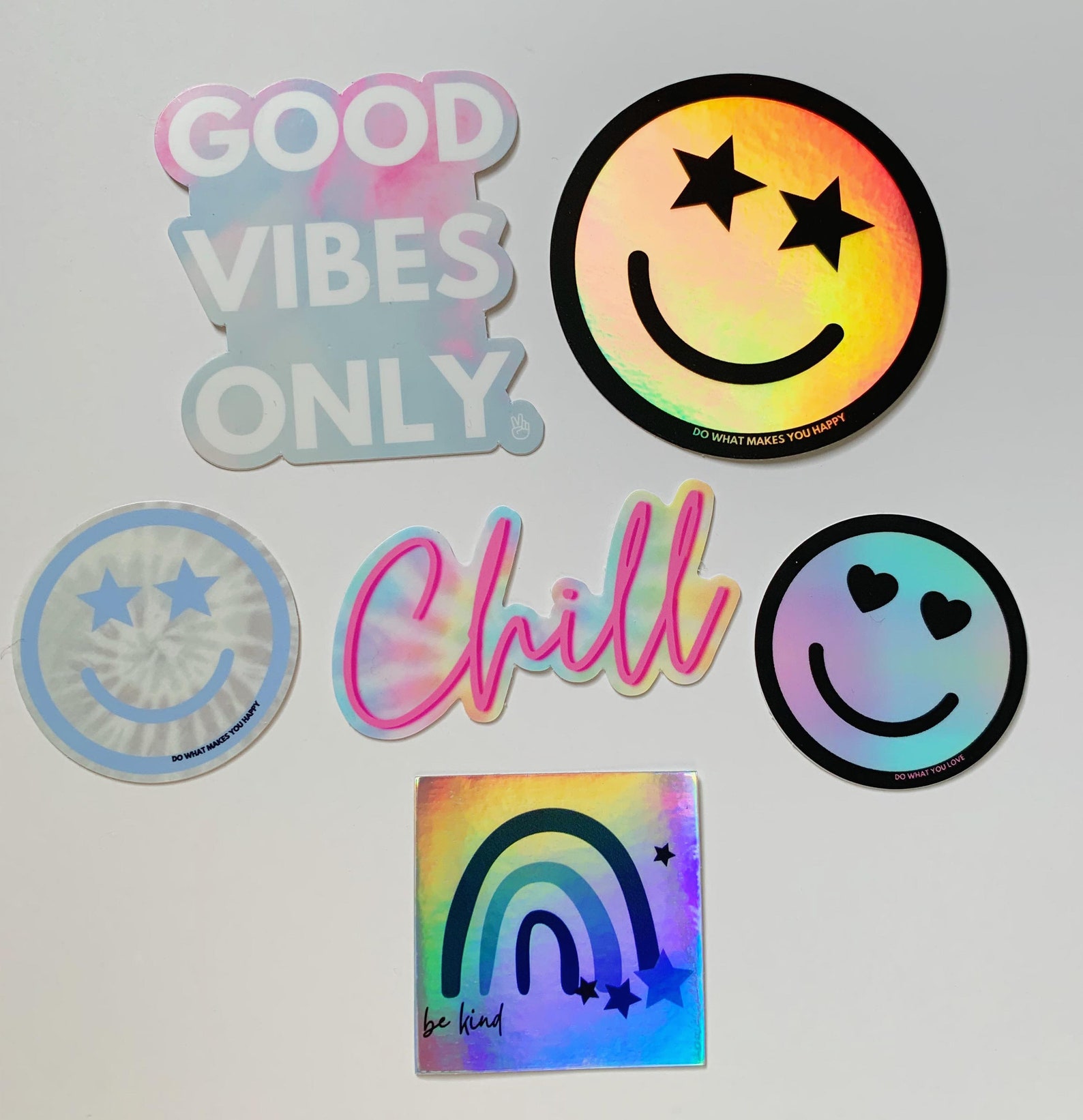 Chill Tie Dye Sticker Aesthetic Relax Vibes Outdoor Vinyl - Etsy