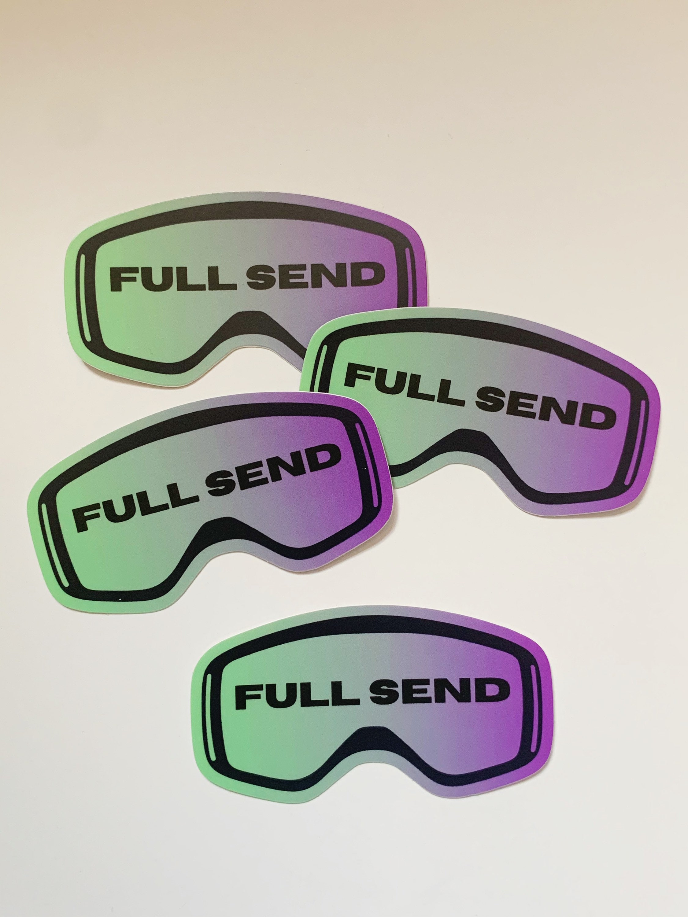 Full Send Goggle Sticker Gift for Skiers or Mountain Lovers - Etsy