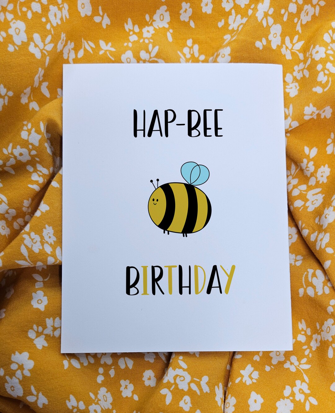 Hap-bee Birthday, Birthday Card, Card for Friend, Card for Him, Card ...