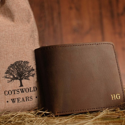 Personalised Leather Wallet / Premium Genuine Leather Bifold - Etsy