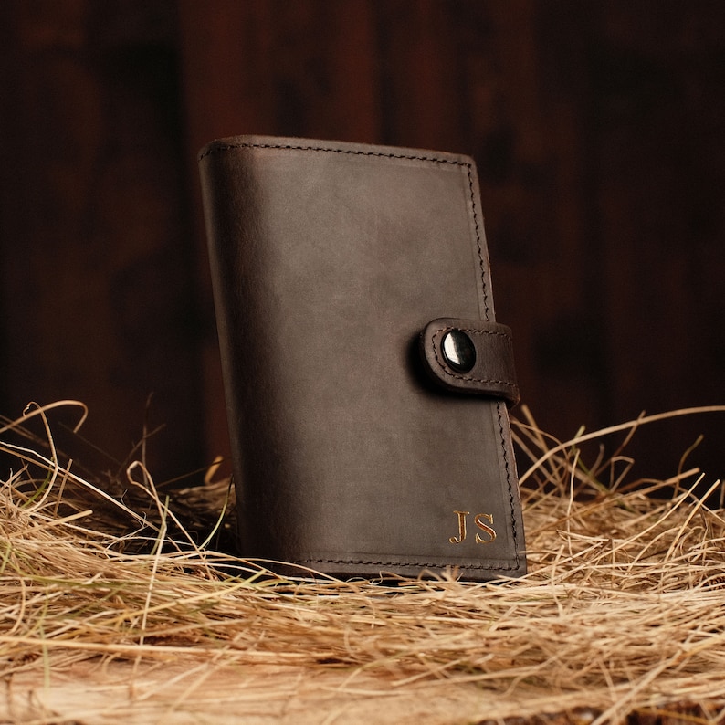 Personalised Leather Pop up Wallet / RFID Slim Wallet / - Etsy