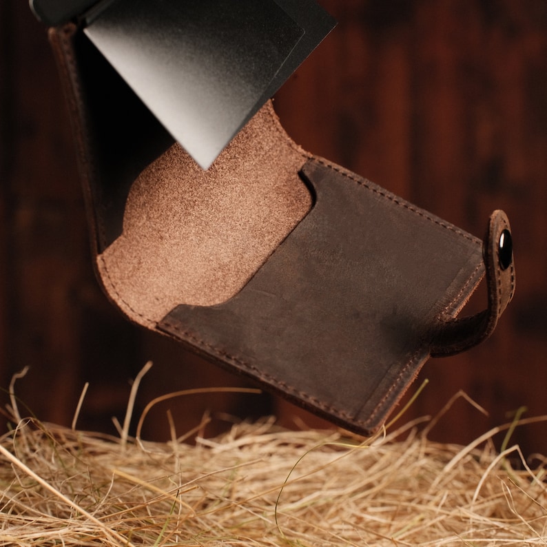 Personalised Leather Pop up Wallet / RFID Slim Wallet / - Etsy