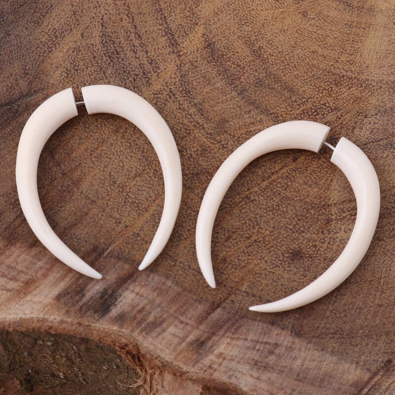 Bone Earrings - Etsy