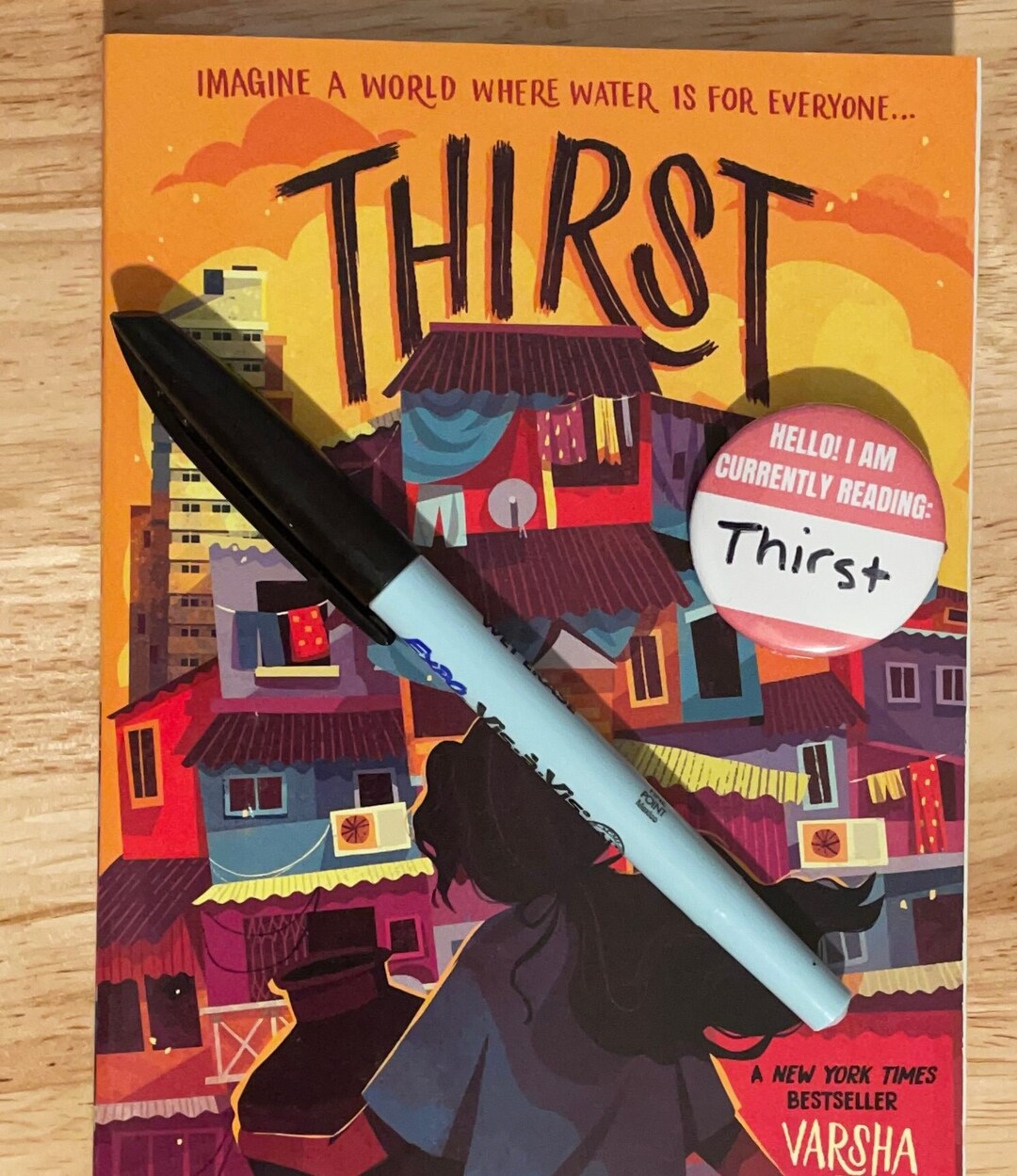 Currently Reading Button With a Wet-erase Marker - Etsy