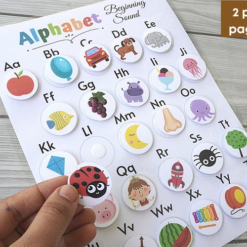 Alphabet Beginning Sounds Busy Book Printable - Etsy