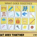 What Goes Together, Association Matching Busy Book Printable Pdf Page ...