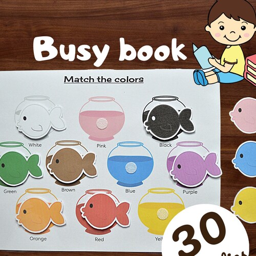Busy Book Interactive Toddler/prek Learning Binder - Etsy