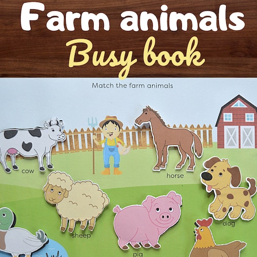 Farm Animals Busy Book - Etsy