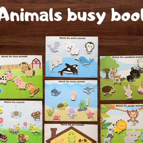 Farm Animals Busy Book - Etsy