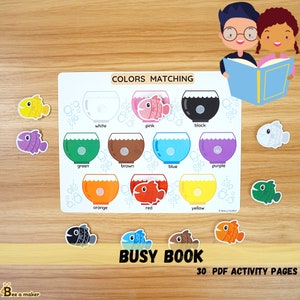 Busy Book- Interactive Toddler/prek Learning Binder - Etsy