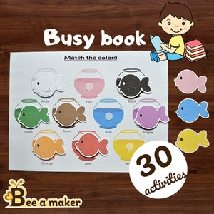 Busy Book Interactive Toddler/prek Learning Binder - Etsy