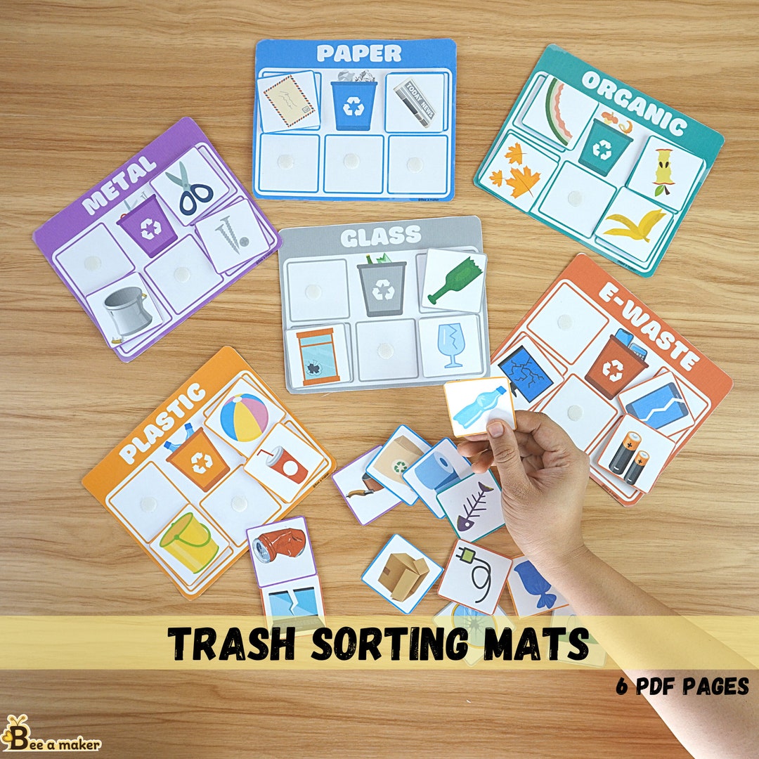 Waste or Trash Sorting Mats - Etsy