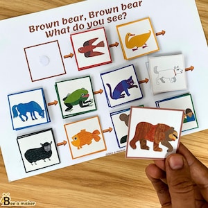 Brown Bear Brown Bear Eric Carle Busy Book Page - Etsy