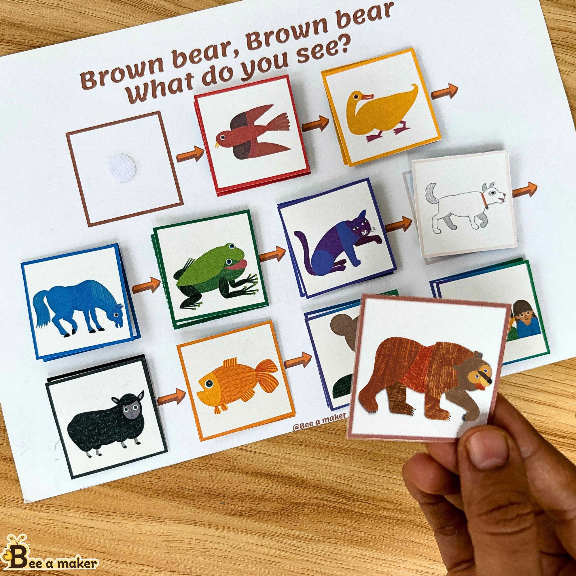 Brown Bear Brown Bear Eric Carle Busy Book Page - Etsy