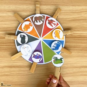 Brown Bear Color Wheel Activity for Toddlers - Etsy Canada