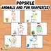 Popsicle Stick Flash Card Bundle(shapes, Alphabet, Numbers, Pattern and ...