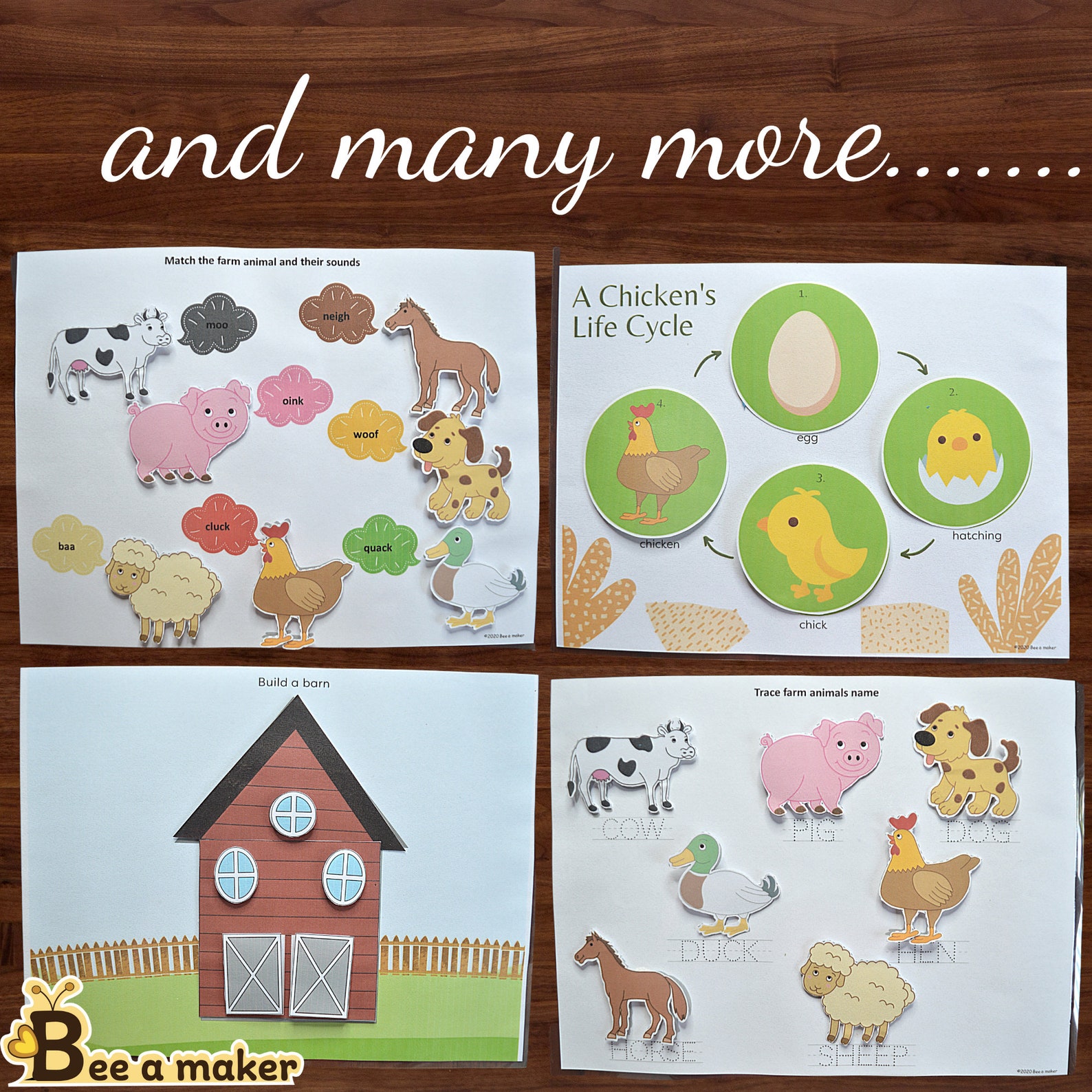 Farm Animals Busy Book | Etsy
