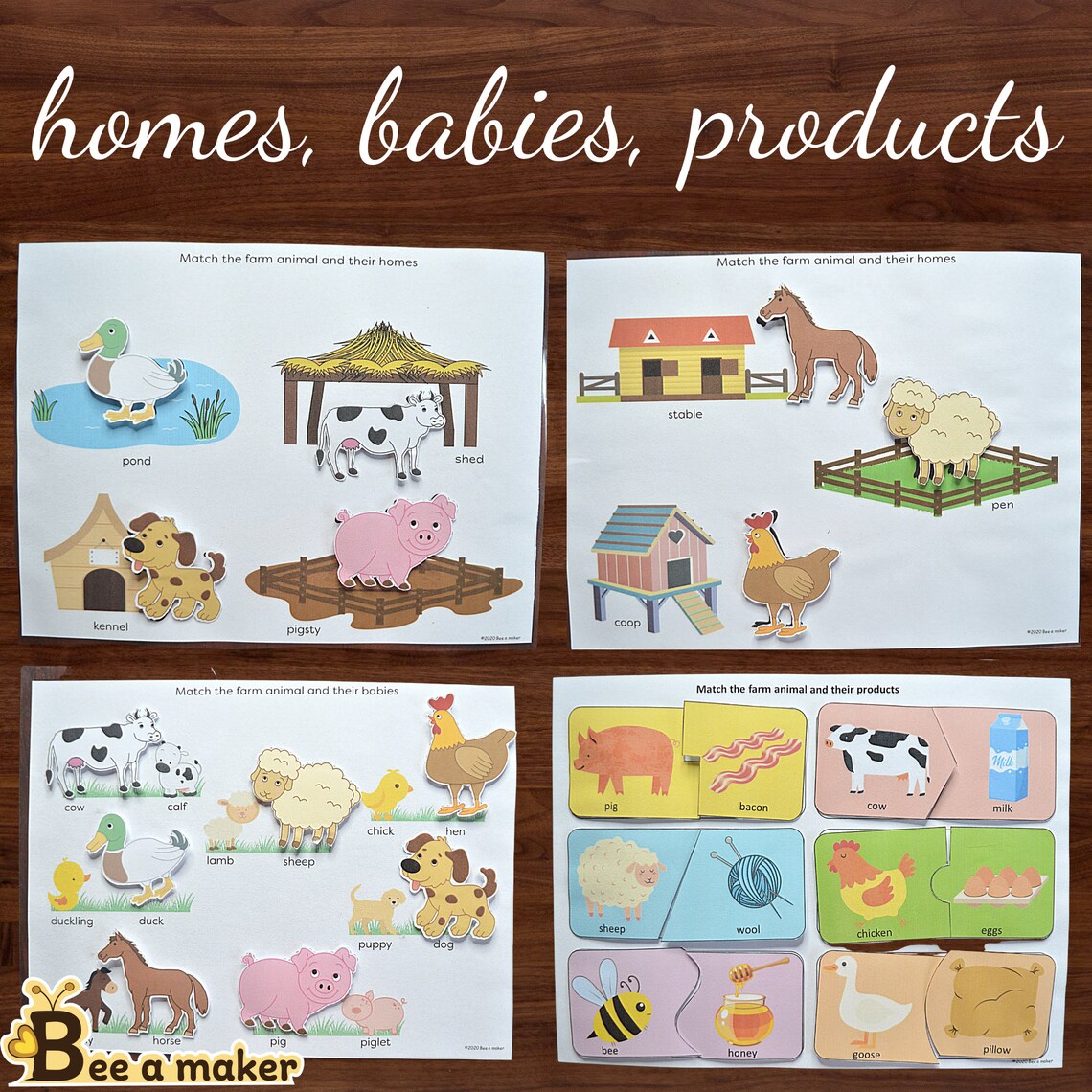 Farm Animals Busy Book | Etsy