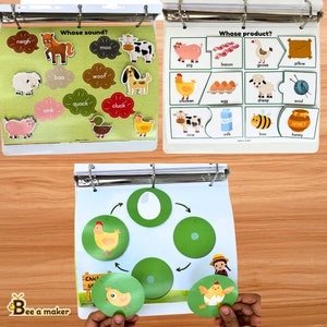 Farm Animals Busy Book - Etsy