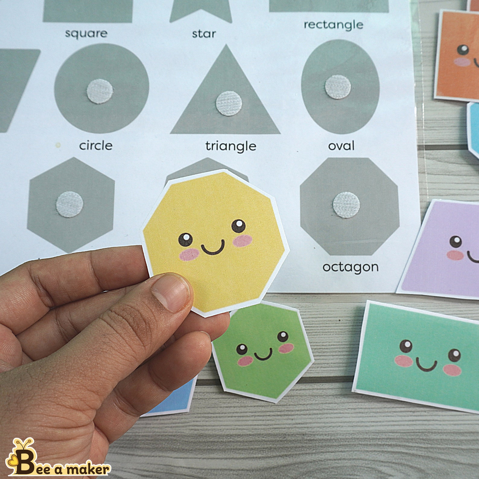 Shapes Matching Activity Printable Pdf Page, Toddler, Preschool ...