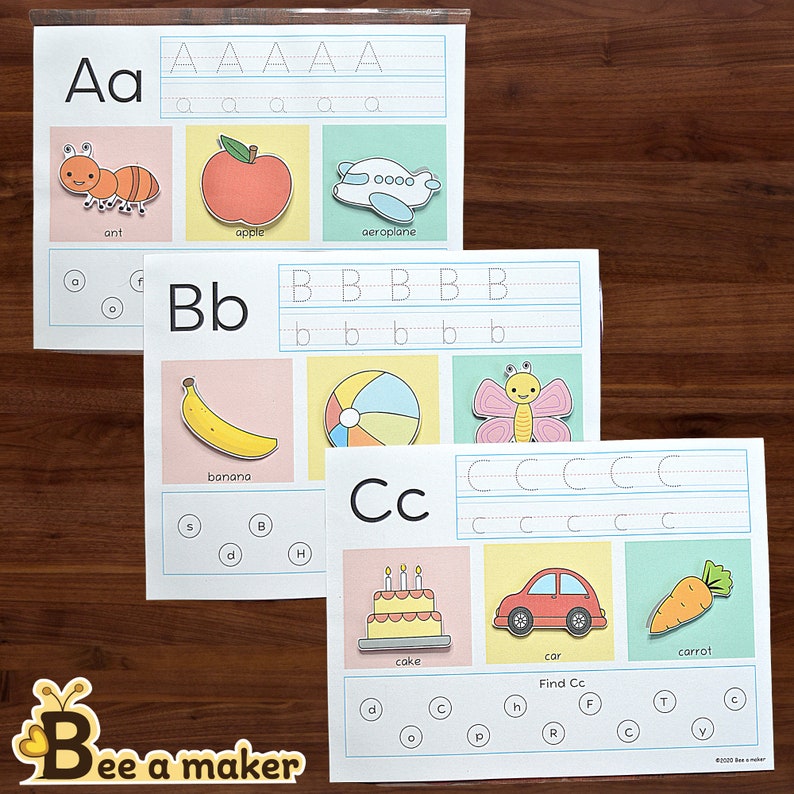 Alphabet Interactive Busy Book or Busy Binder for Toddlers | Etsy