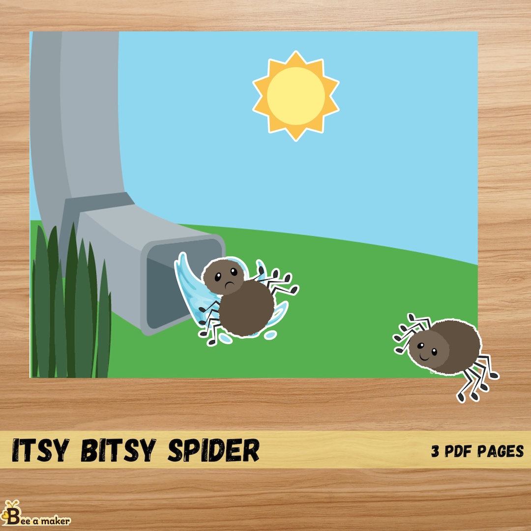 Itsy Bitsy Spider Busy Book, Sequencing and Poster - Etsy
