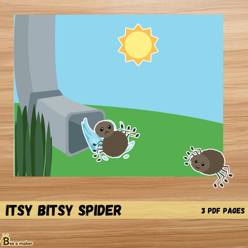 Itsy Bitsy Spider Busy Book, Sequencing and Poster - Etsy