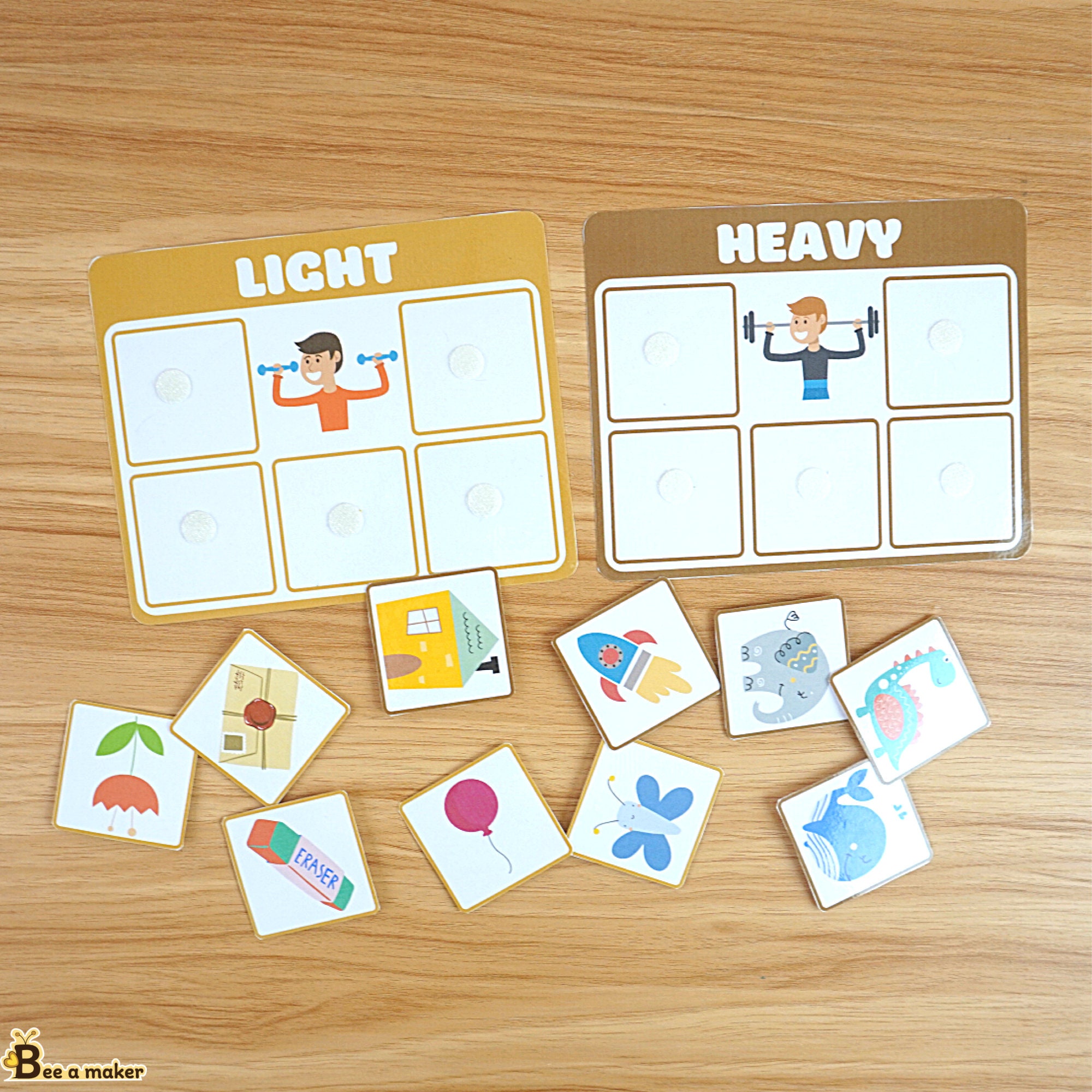 Light and Heavy Sorting Mats - Etsy