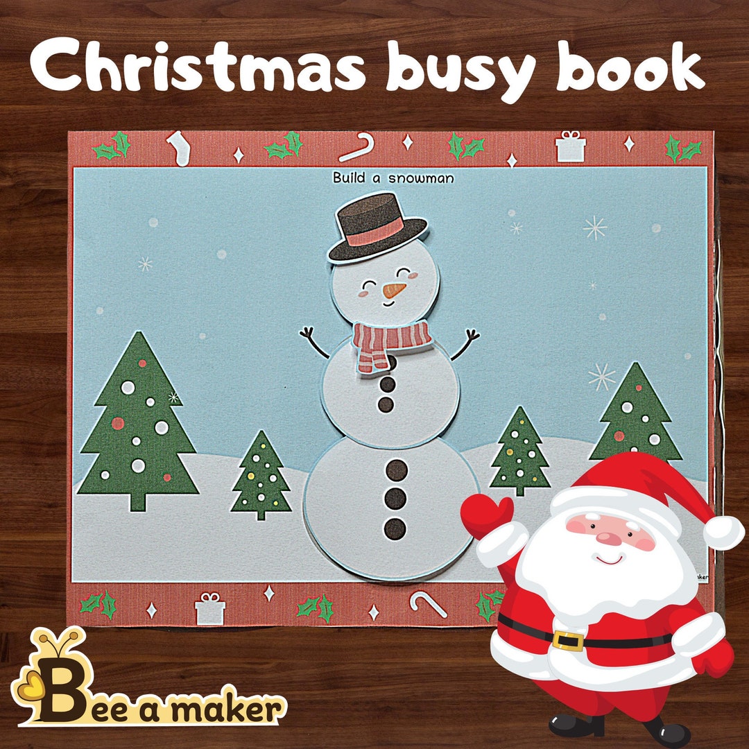 Christmas Busy Book or Busy Binder for Toddlers - Etsy