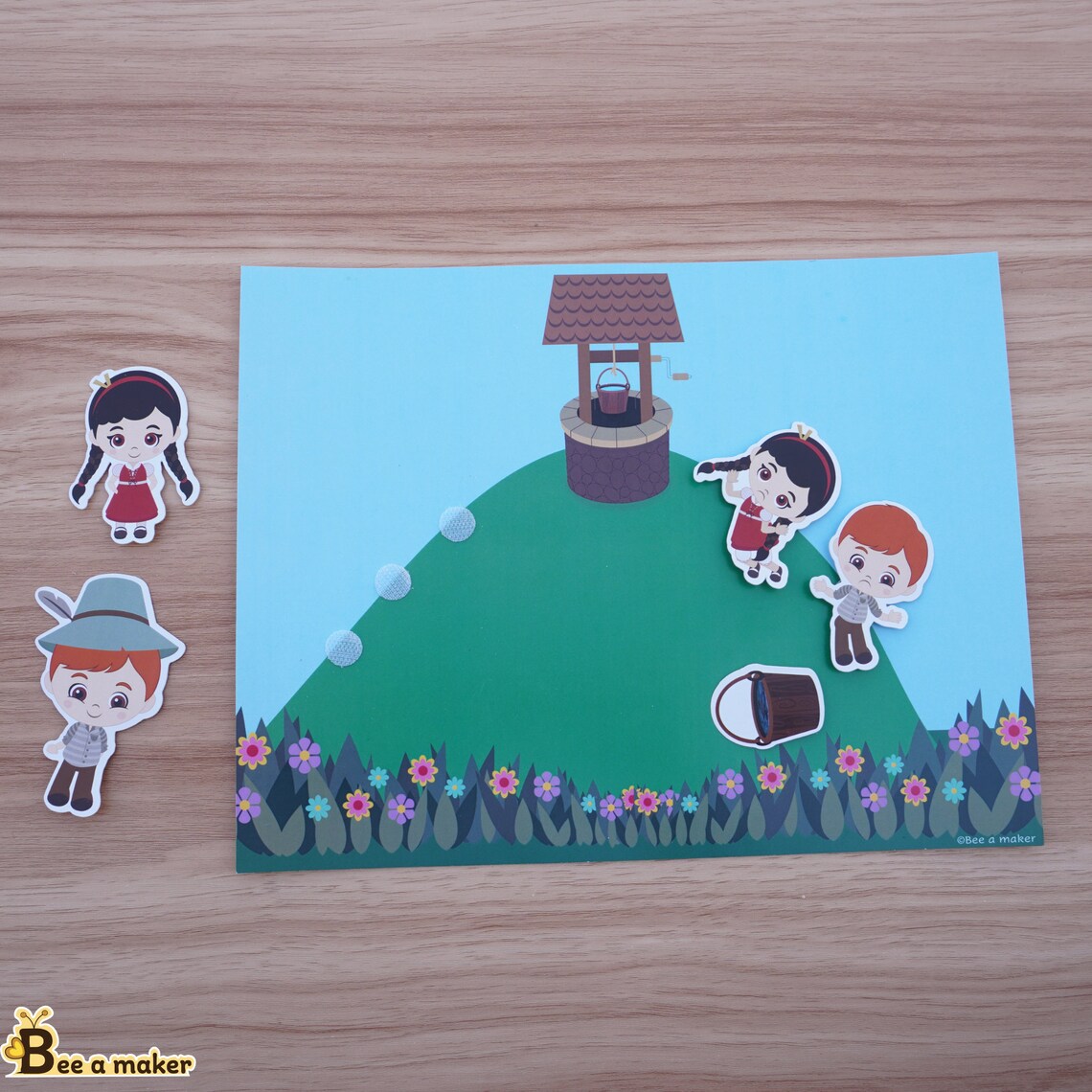 Jack and Jill Nursery Rhyme Busy Book Page Activity and Sequencing - Etsy