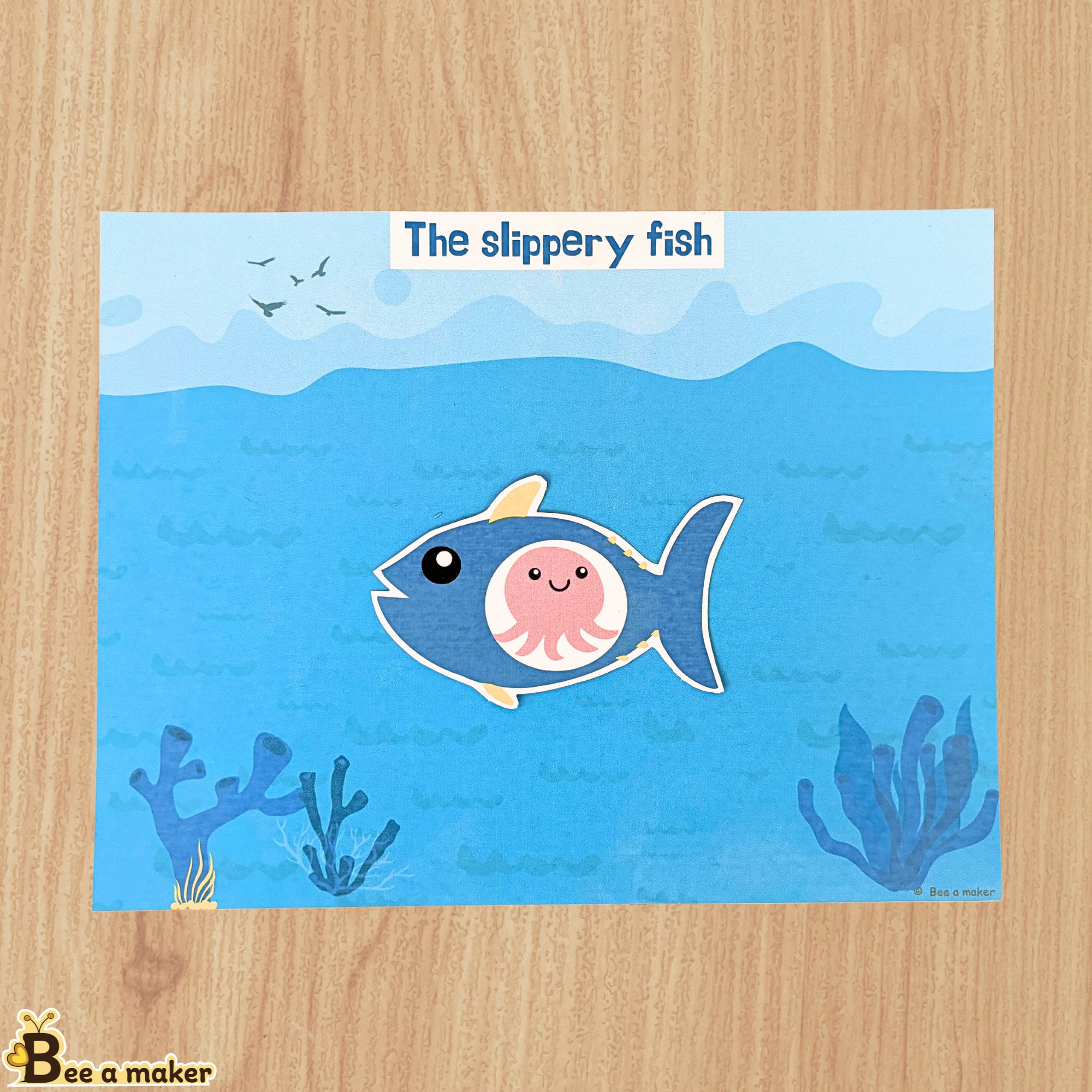 Slippery Fish Busy Book Page - Etsy