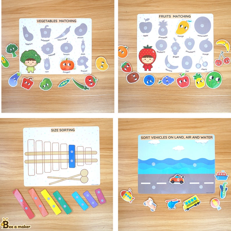 Busy Book Interactive Toddler/prek Learning Binder - Etsy