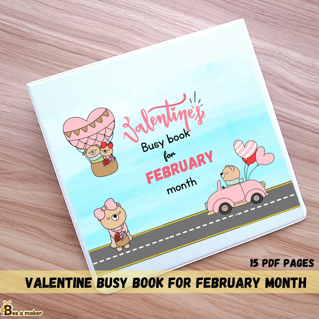 Valentine Busy Book for the Month February - Etsy