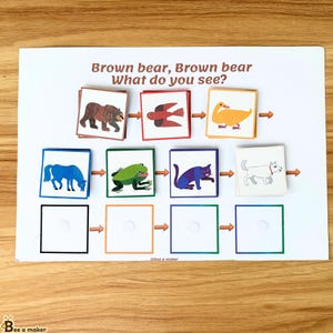 Brown Bear Brown Bear Eric Carle Busy Book Page - Etsy