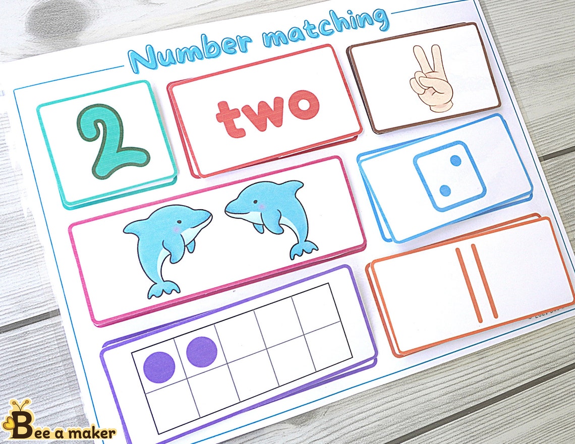Counting Practice Numbers 1-10 Printable for Busy Book | Etsy