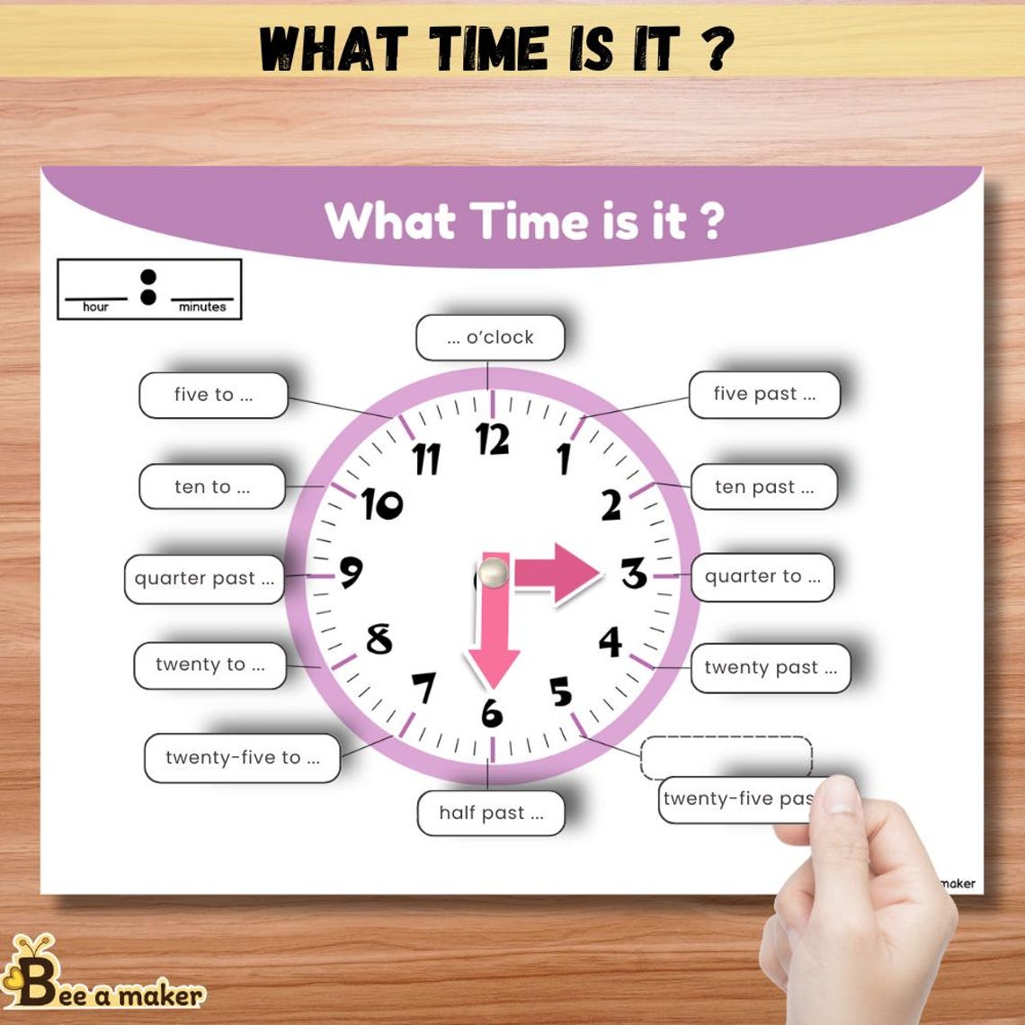 What Time is It? Telling Time Busy Book for Kids| Montessori, Preschool ...