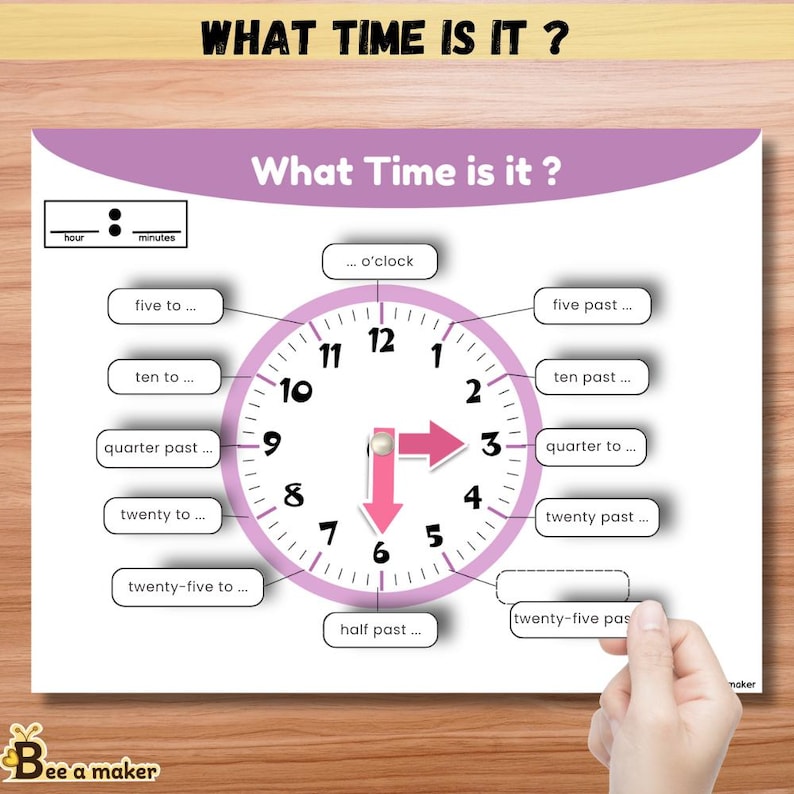 What Time is It? Telling Time Busy Book for Kids| Montessori, Preschool ...
