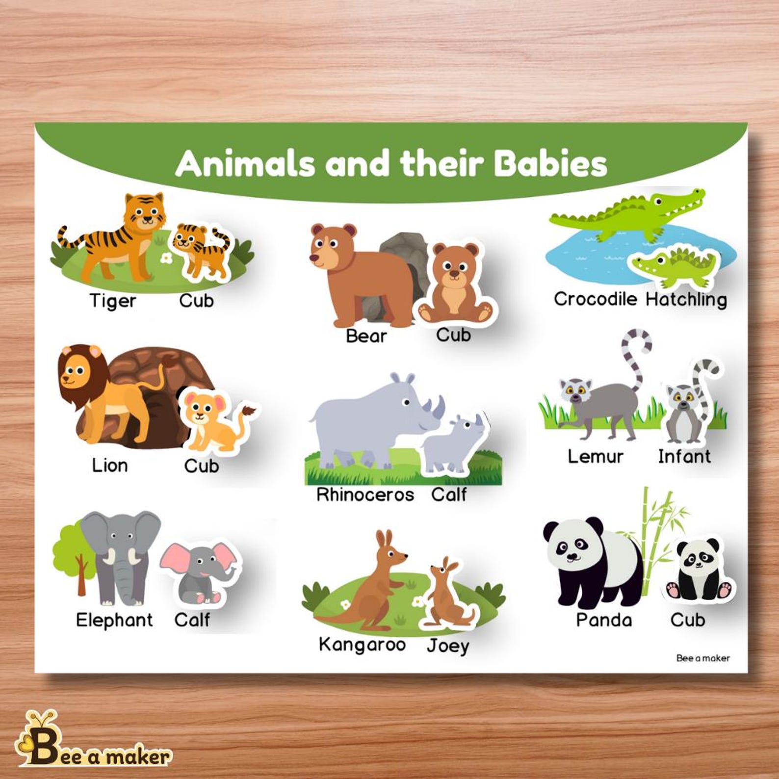Animals and Their Babies Matching Activity | Printable Busy Book Pages ...