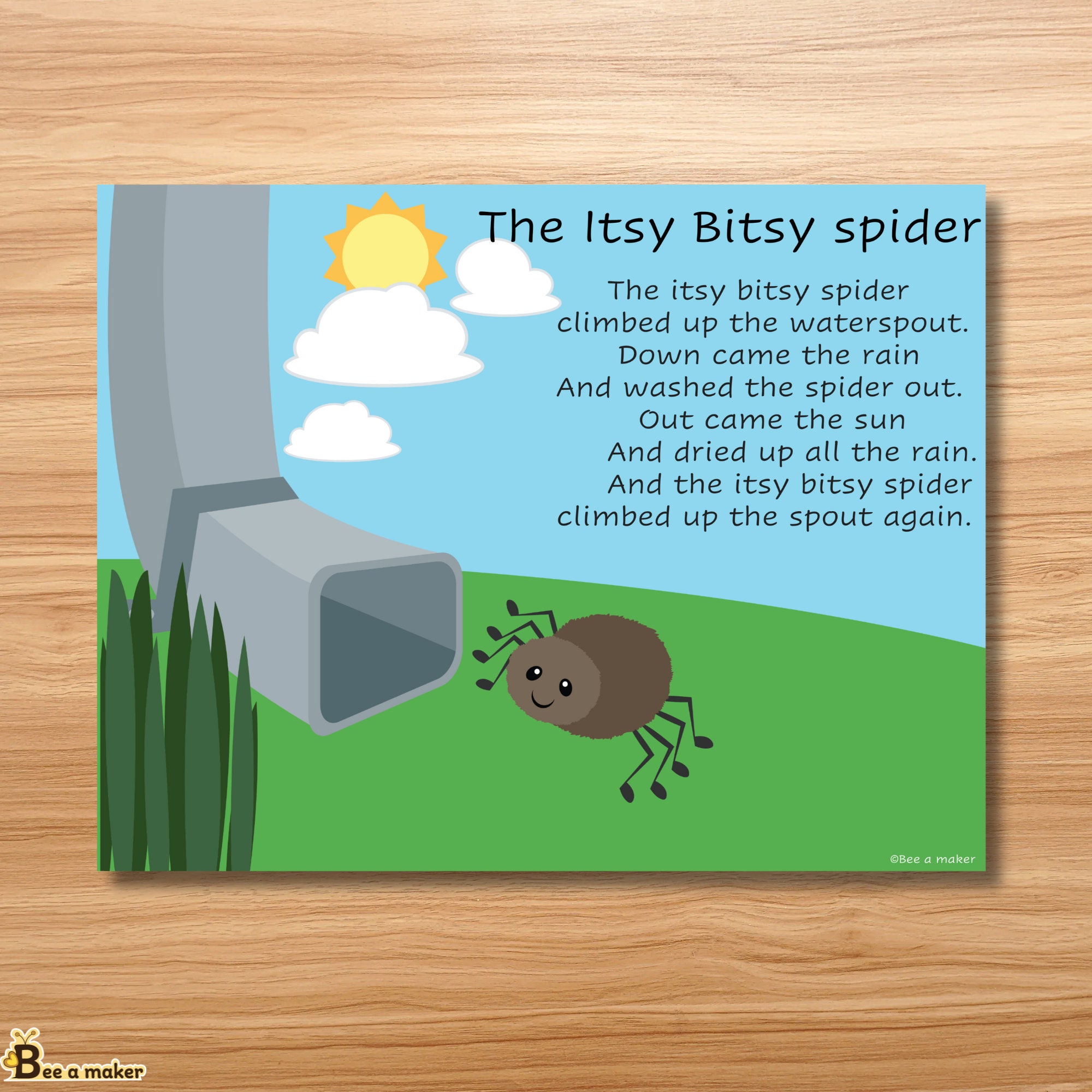Itsy Bitsy Spider Busy Book, Sequencing and Poster - Etsy