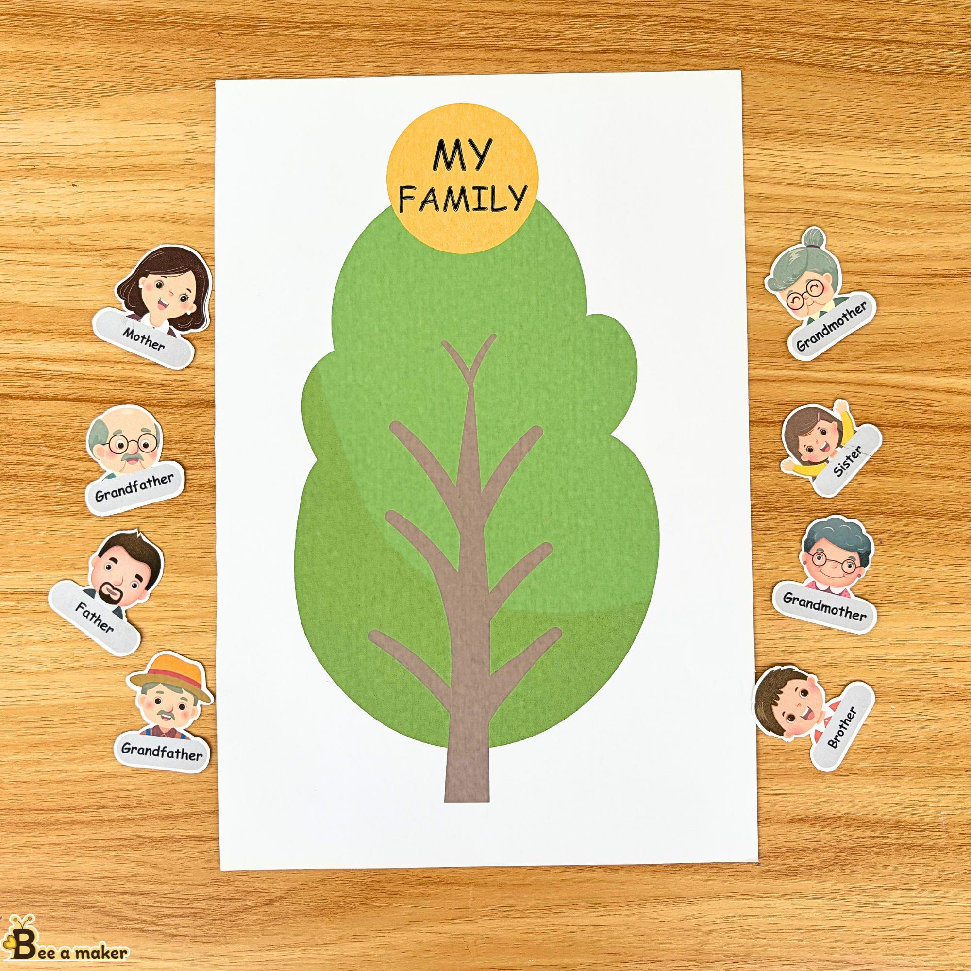 My Family Tree Busy Book Page - Etsy