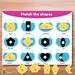 Match the Shapes Printable | Fish Shape Matching Velcro Game ...