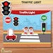 Traffic Light Printable Activity | Road Safety Learning | Preschool ...