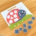Ladybug Shape Matching Busy Book Page Activity - Etsy