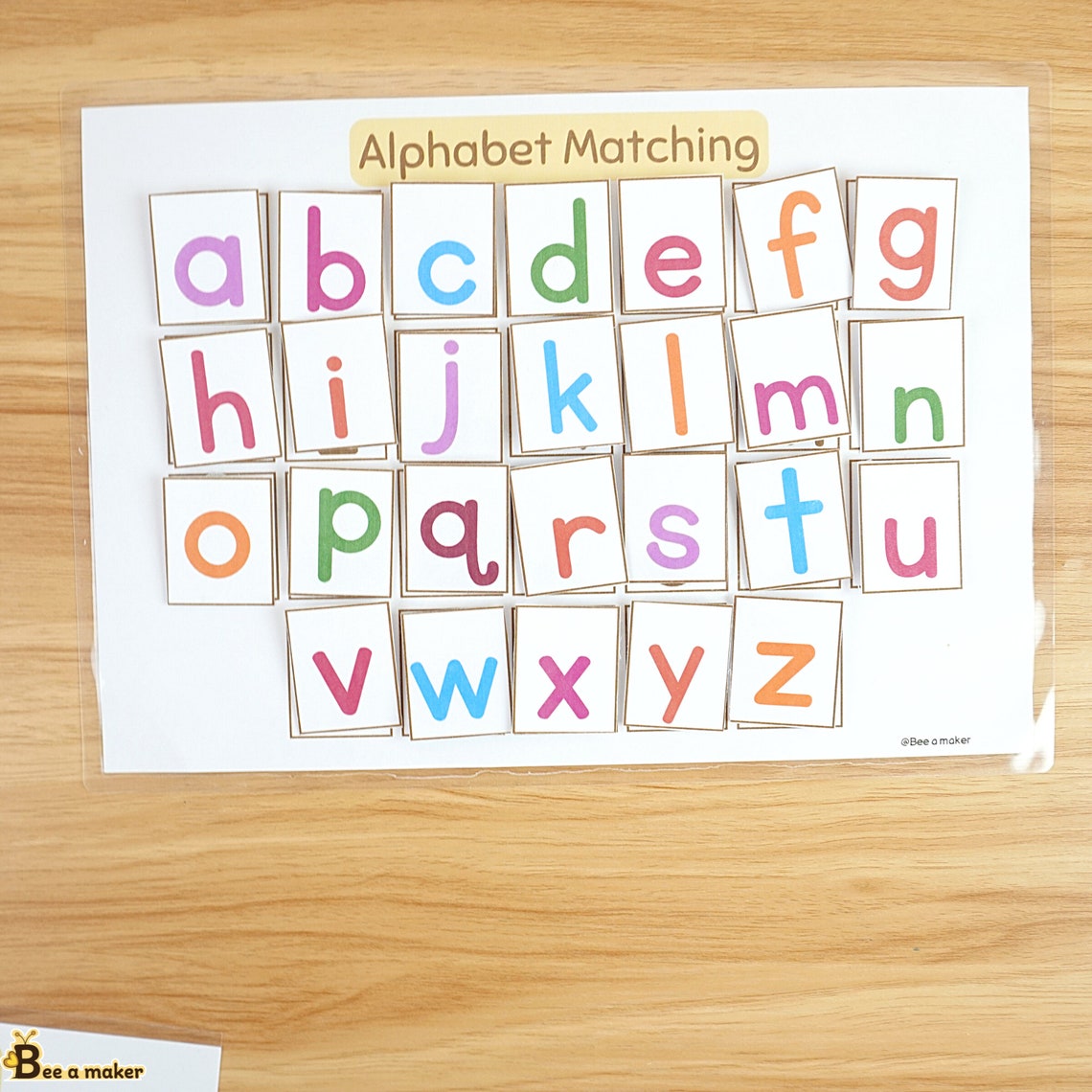 Lowercase to Lowercase Alphabet Matching Activity - Etsy