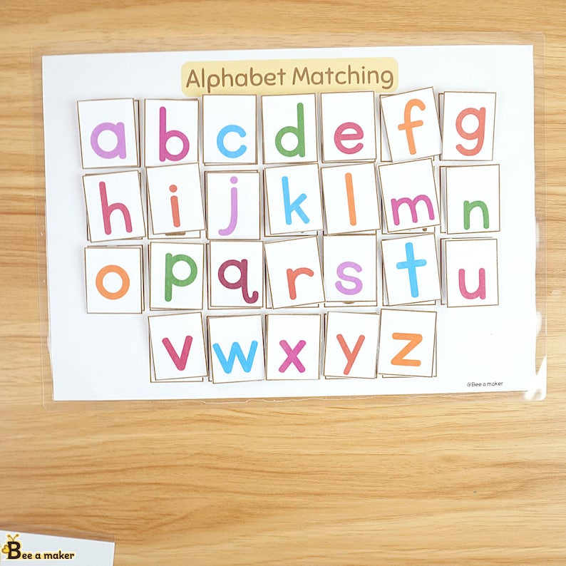 Lowercase to Lowercase Alphabet Matching Activity - Etsy