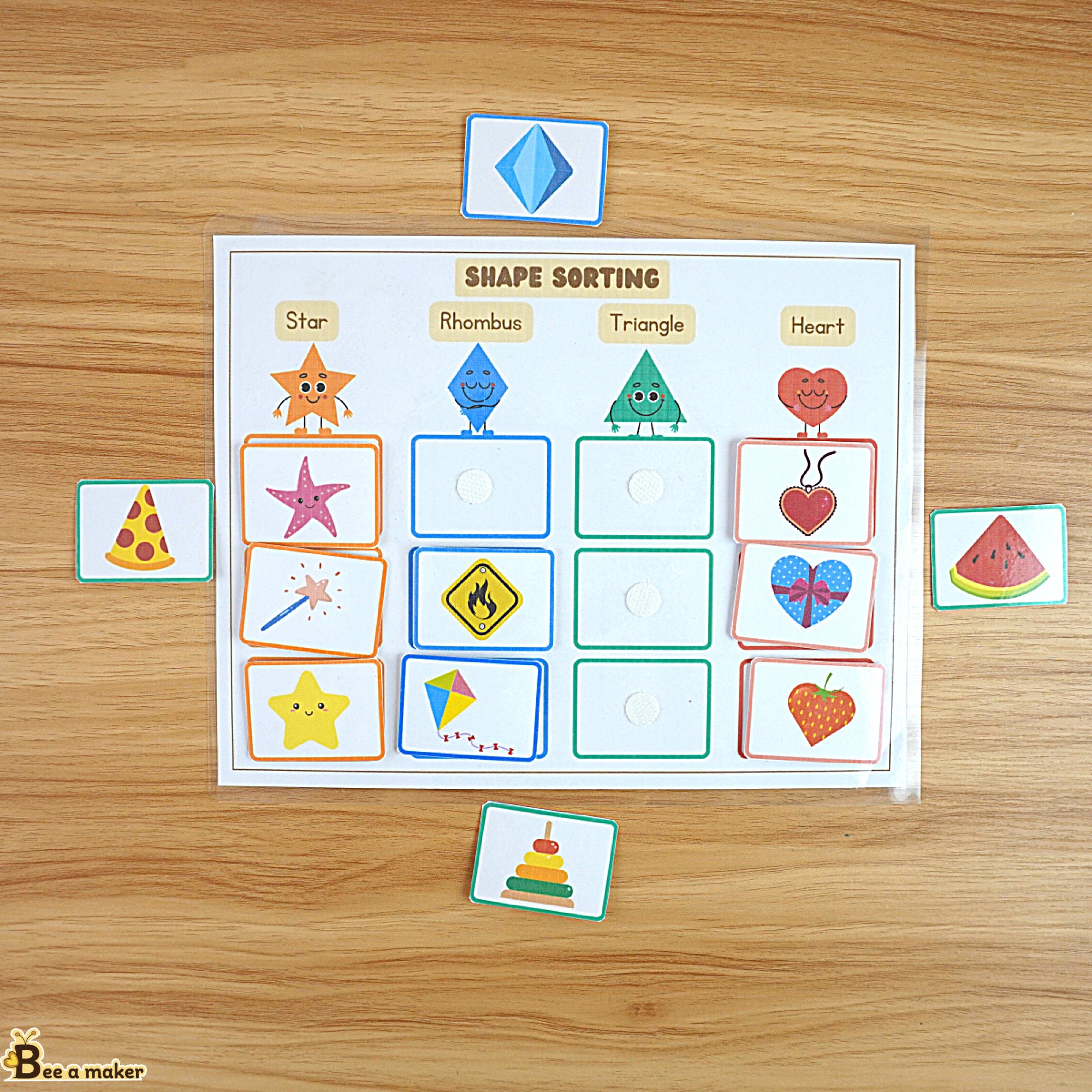 Shapes Sorting Busy Book Printable Pdf Pages, Toddler, Preschool ...